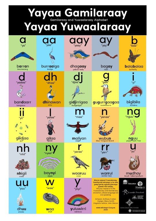 Winanga-Li Aboriginal Child & Family Centre - Yayaa (Alphabet)